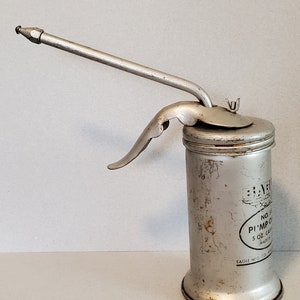 Vintage Metal Oil Cans, Oilers, Eagle, Champion, Thumb Oiler, 1940-1950 ...