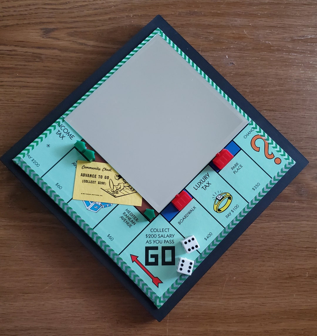 Monopoly Board Mirror, Actual Monopoly Board, Go Corner, Collect 200 ...