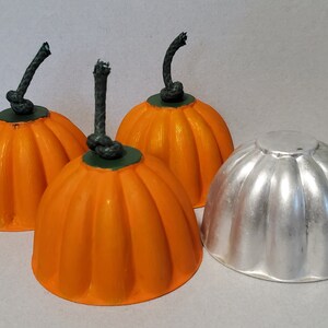Vintage Metal Gelatin Mold Pumpkins, Jello Mold Pumpkins, Halloween ...
