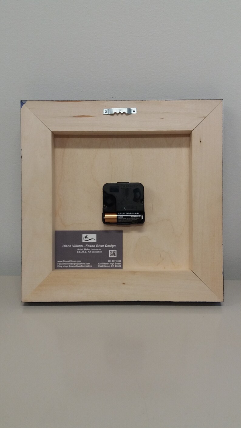 Scrabble Board Clock Battery Operated Wall Clock Roman | Etsy