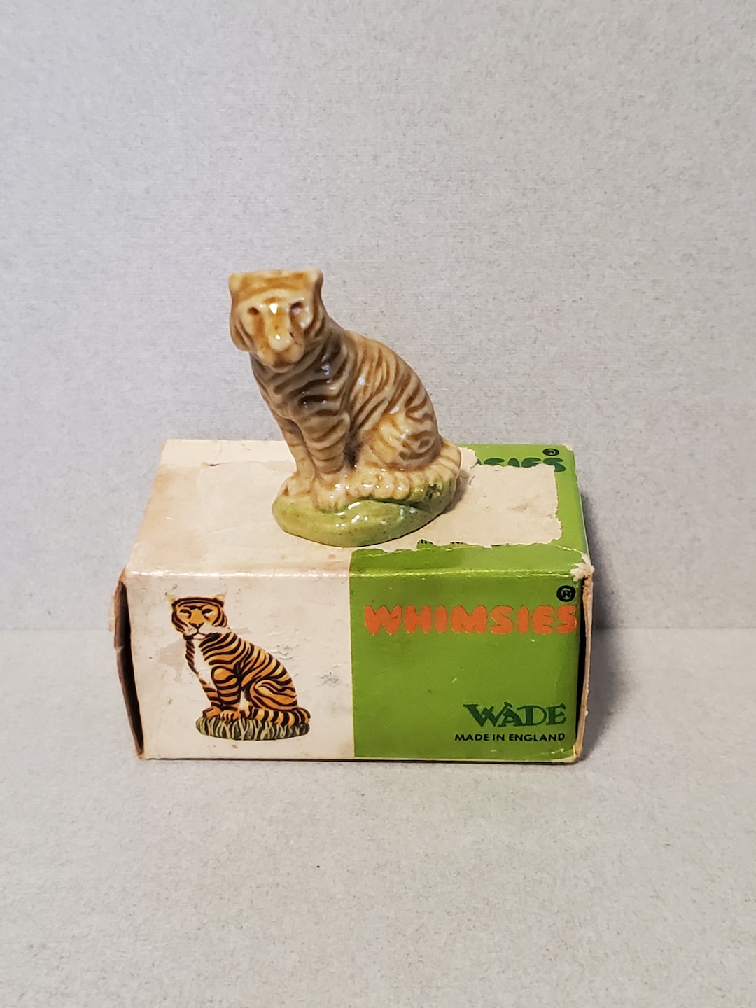 Vintage Wade Whimsies, Tiger With Original Box, Set 10 1979, Dollhouse ...