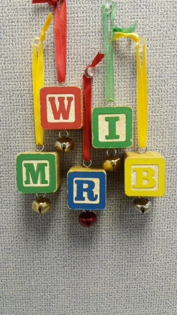 Single Block Ornament Custom Christmas Tree Ornament Vintage | Etsy