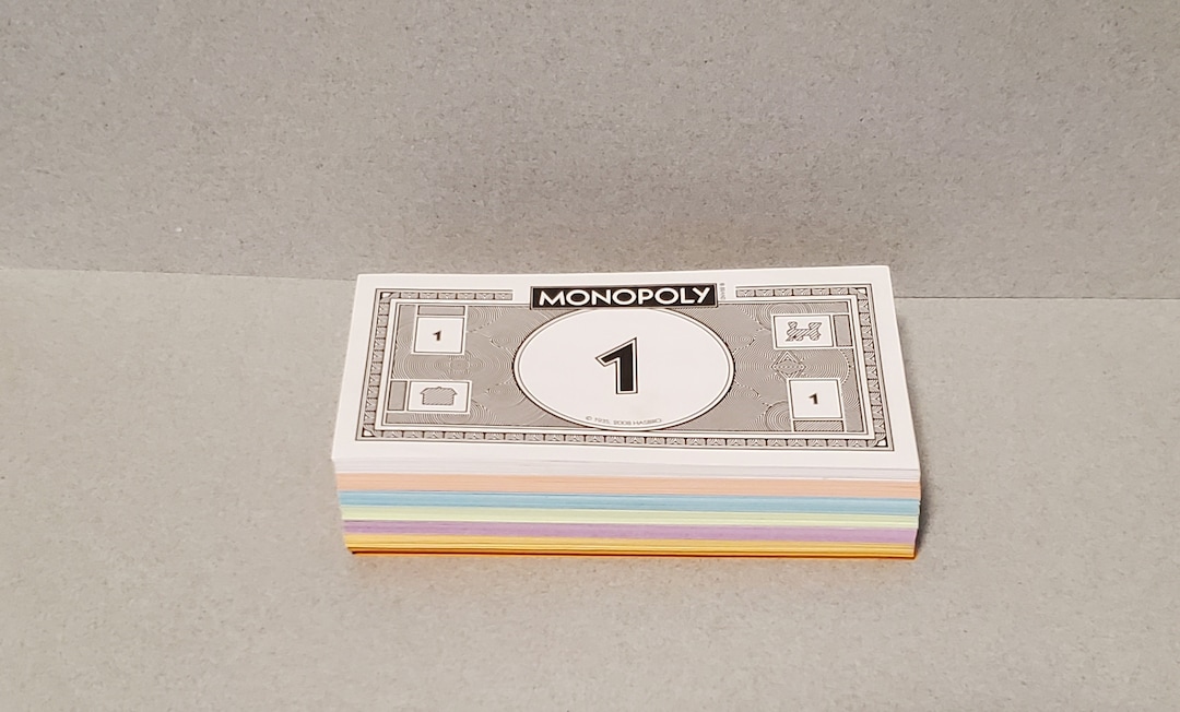 Genuine Monopoly Money, Complete Set of Paper Money, 500 Dollar Bills ...