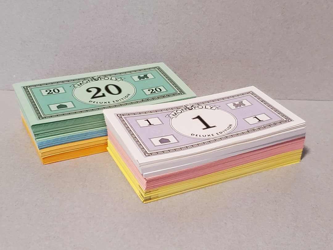 Deluxe Edition, Genuine Monopoly Money, Complete Set, 1995, Paper Money ...