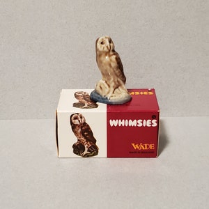 Wade Whimsies Barn Owl With Original Box Set 8 1977 Vintage - Etsy