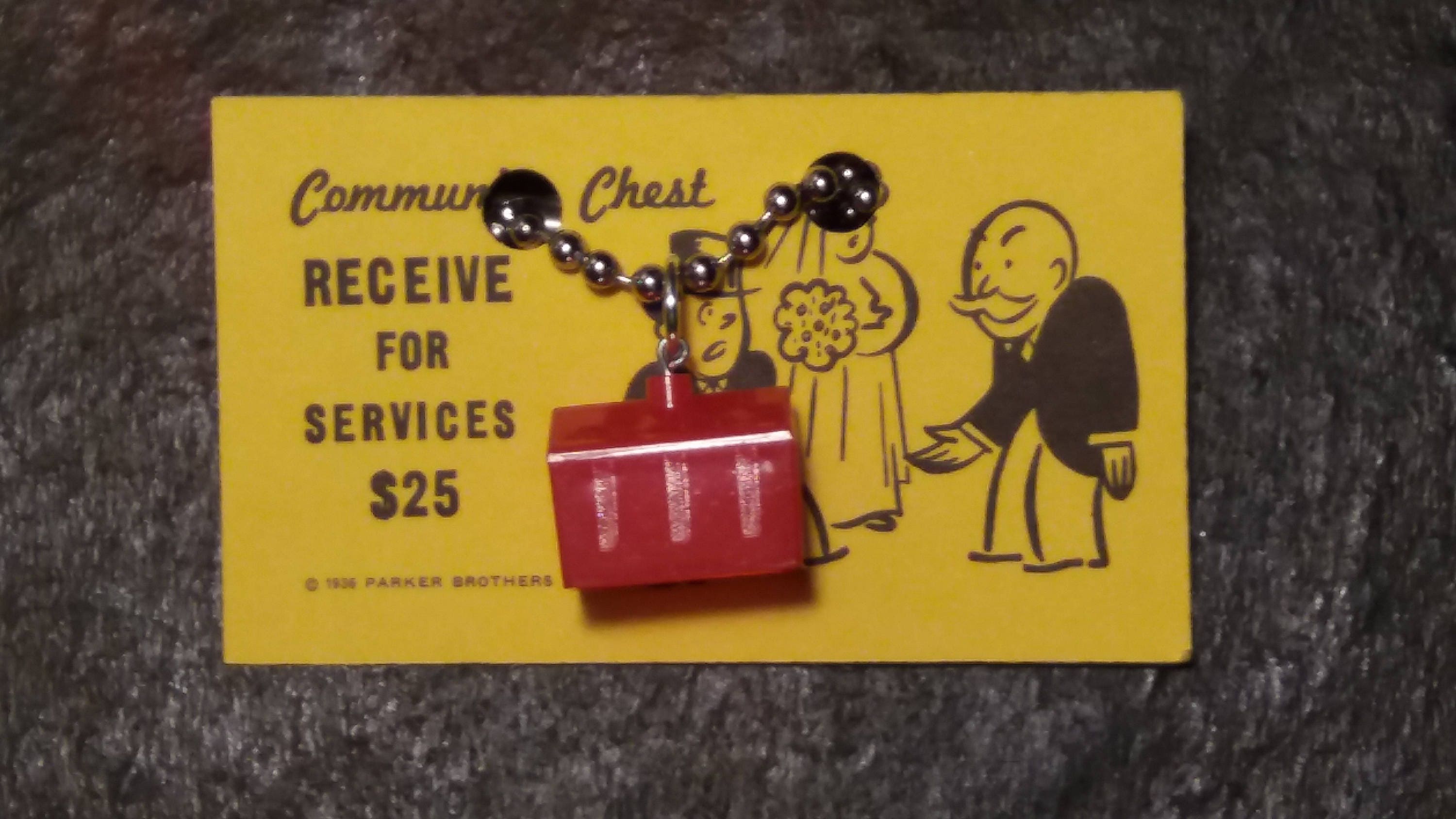 Monopoly Jewelry Hotel Pendant Handmade Steel Ball Chain | Etsy