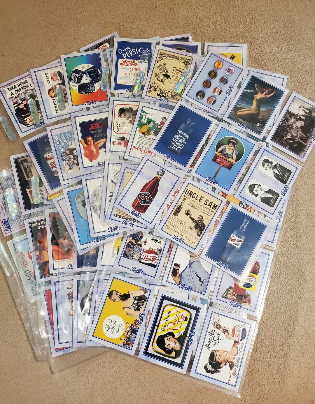Complete Set of 100 Pepsi 1995 Trading Cards, Additional Cards, Vintage ...