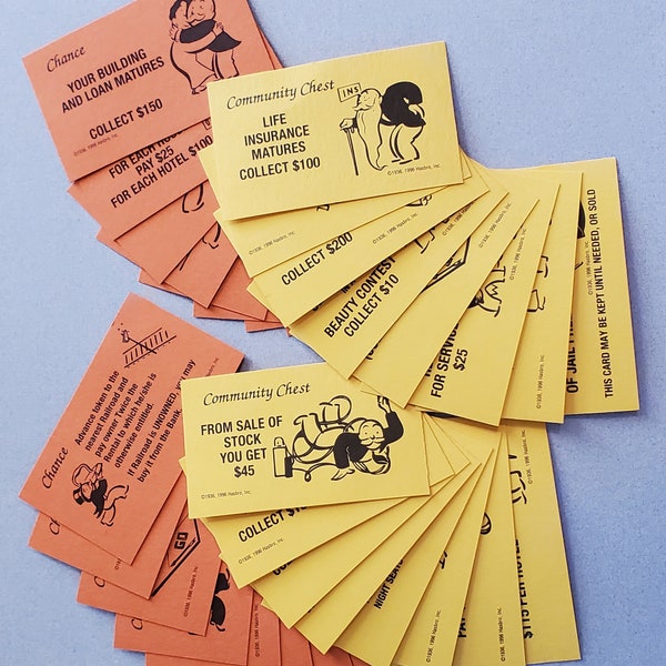 Community Chest Card - Etsy