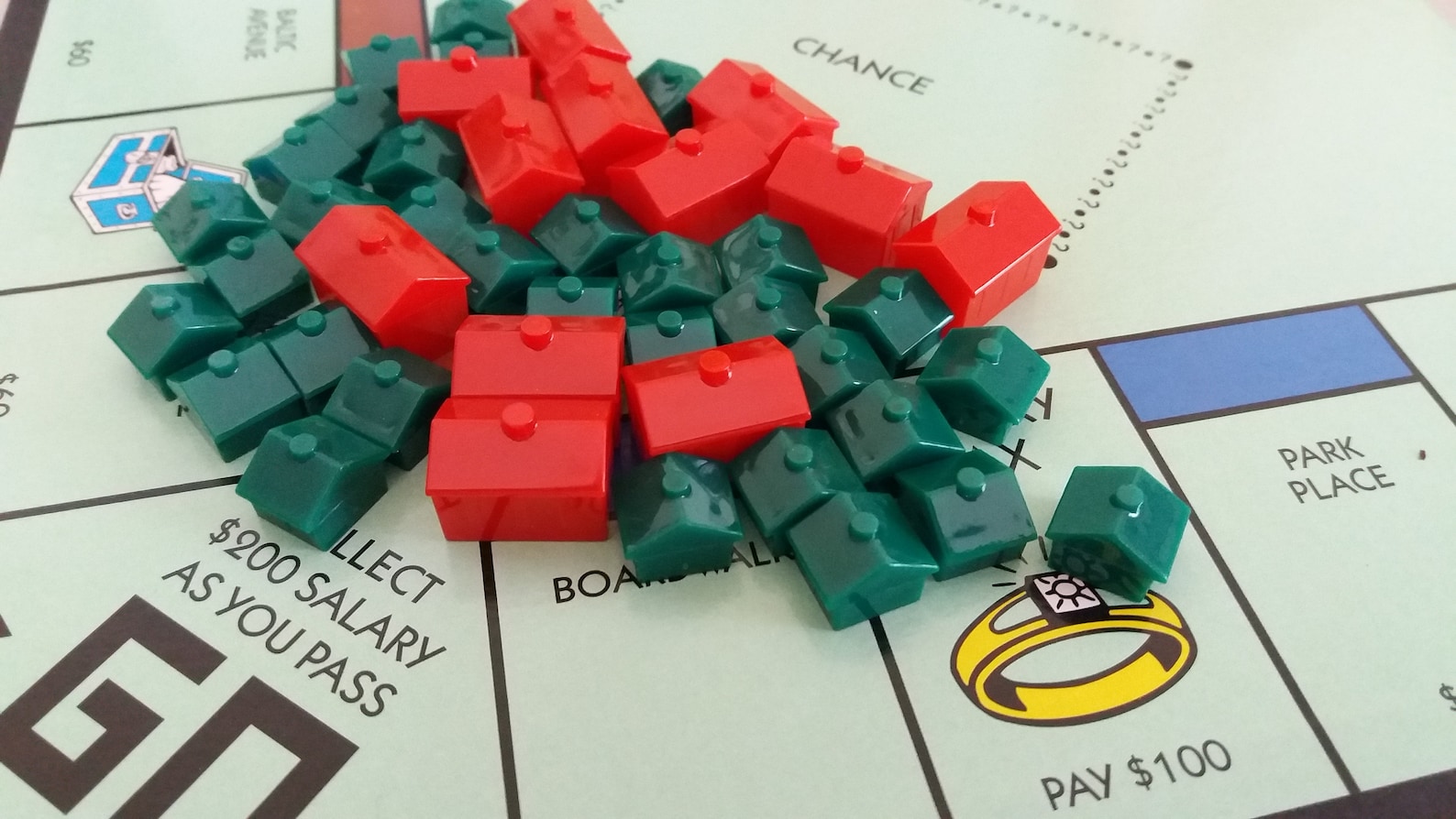Complete Set Monopoly Houses and Hotels Plastic Game Pieces - Etsy