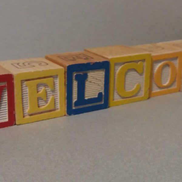 Alphabet Blocks - Etsy