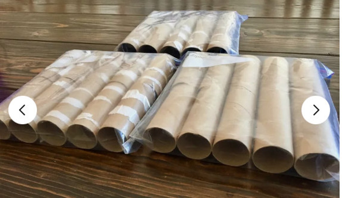 10 Pack Empty Toilet Paper Cardboard Rolls: DIY Art & Craft Supplies - Etsy