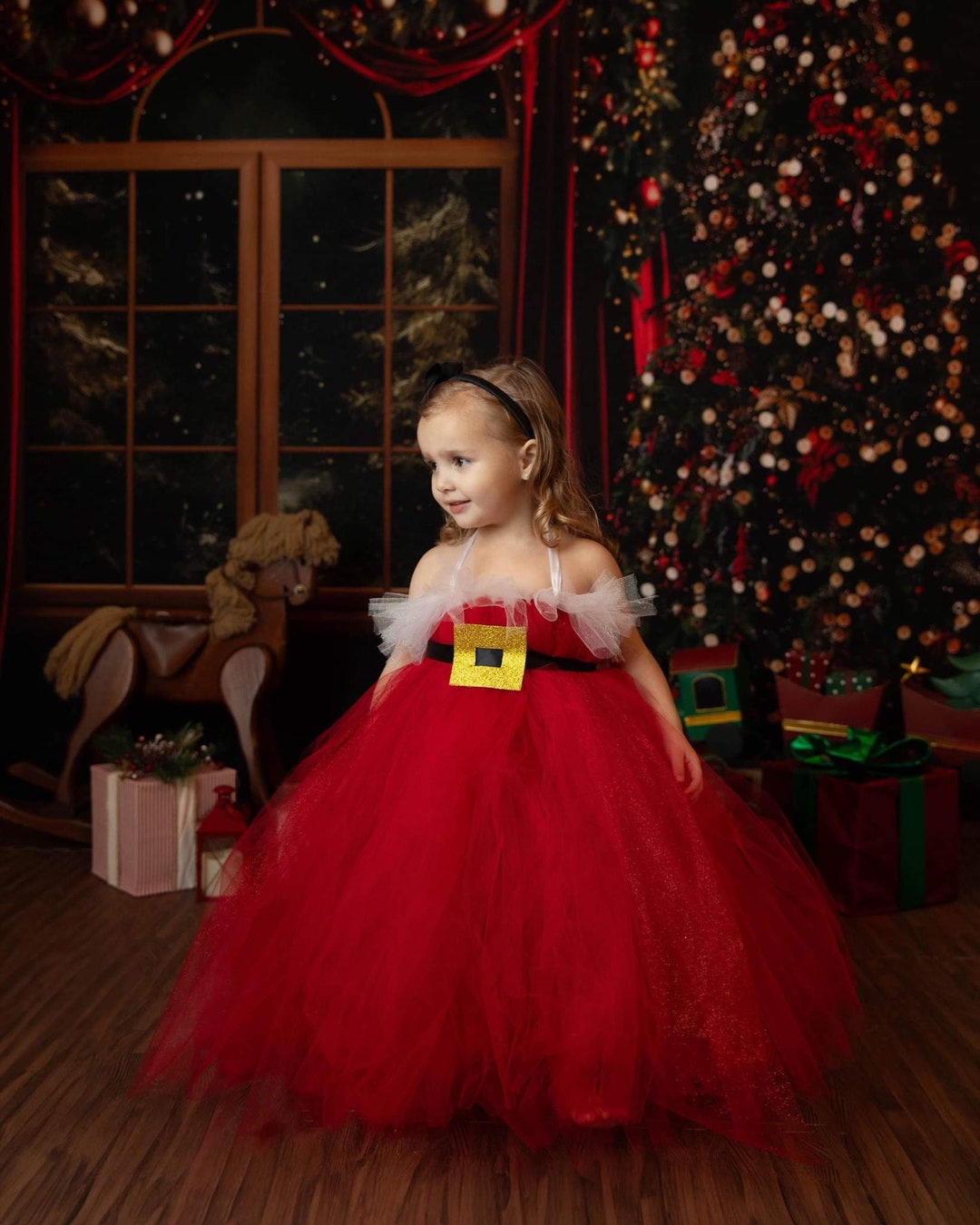 Little Miss Clause Dress. Girls Christmas Dress. Party. Toddler ...