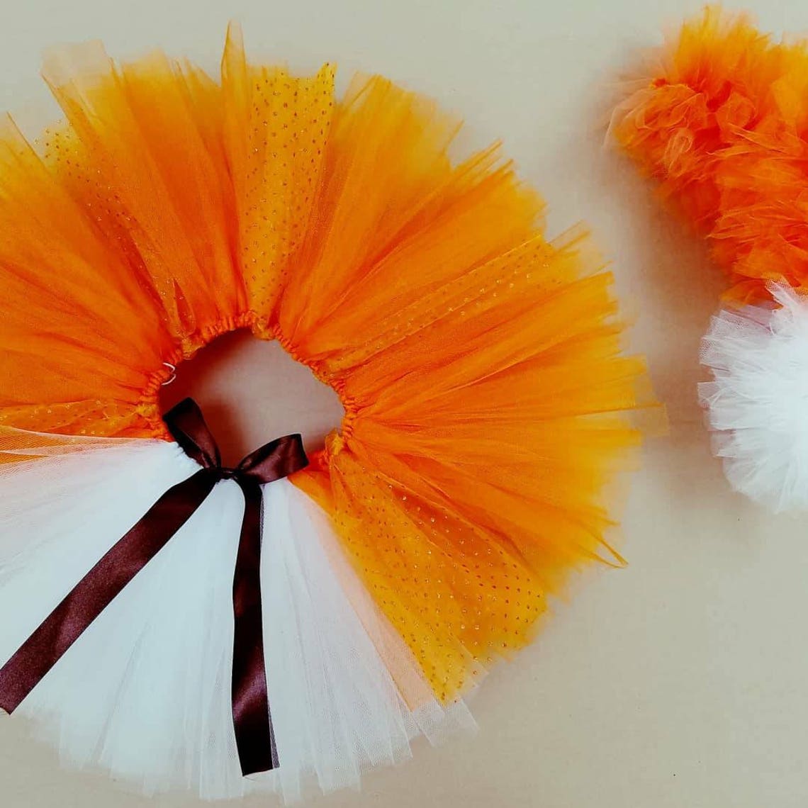 Fox Tulle Tutu. Birthday. Costume. Halloween. Purim. Fuchs. Sparkling ...