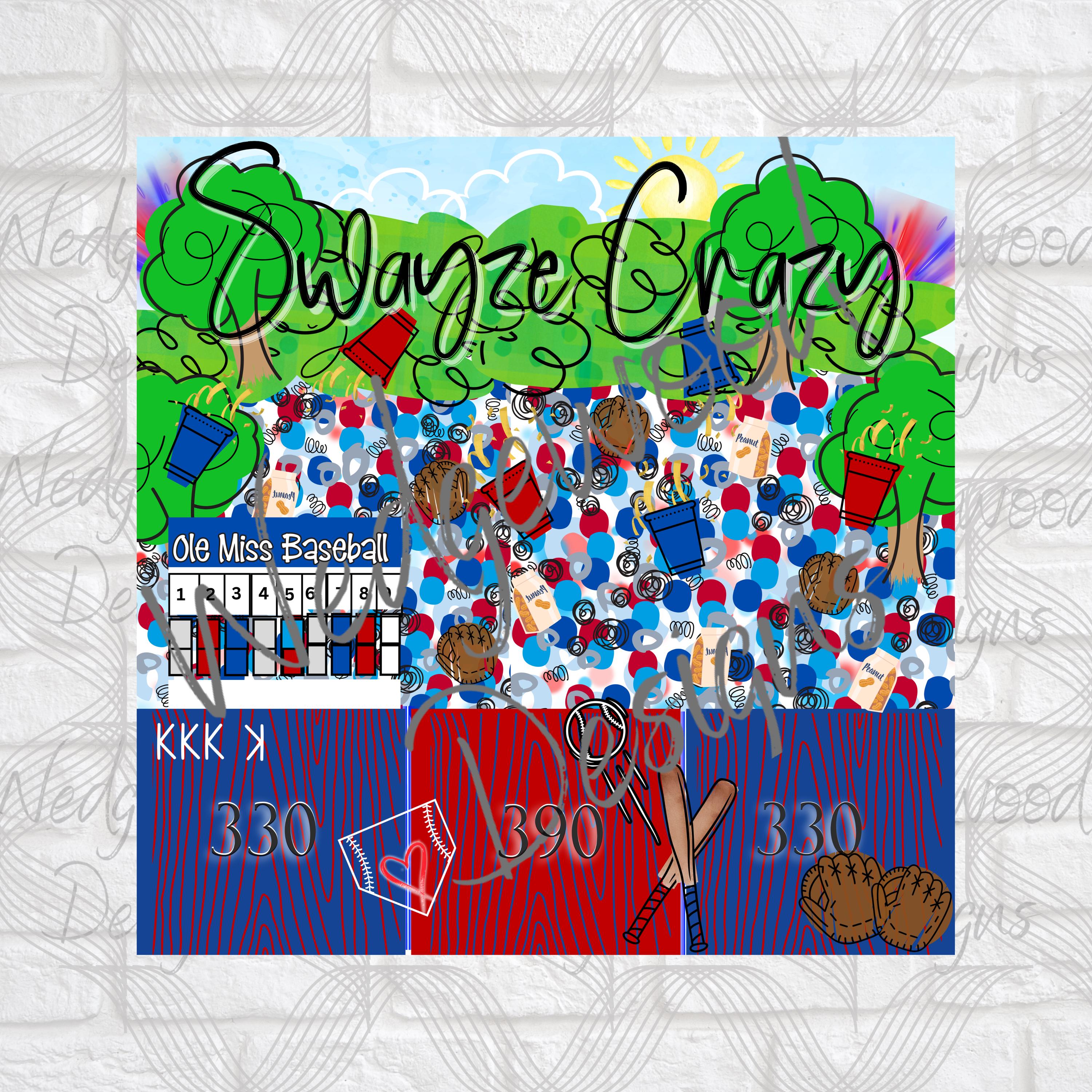 Ole Miss Baseball Game Collage PNG Design File for DTF, Heat Transfer ...