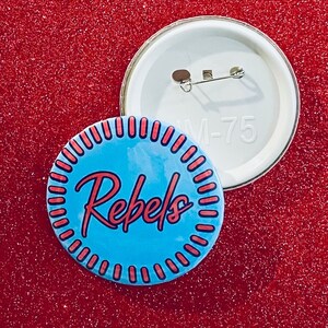 Ole Miss Powder Blue Rebels Game Day Button | Ole Miss Spirit Button ...