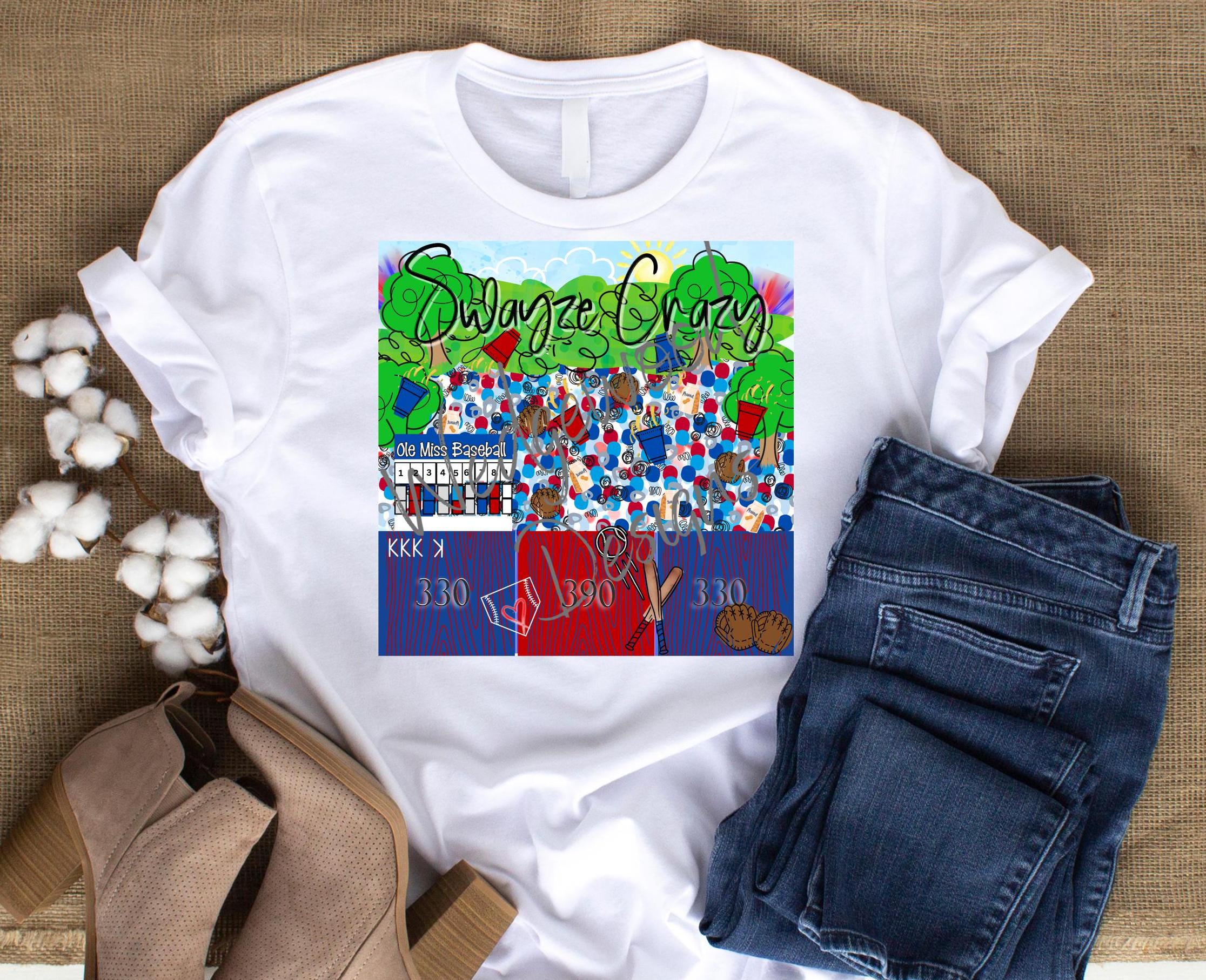 Ole Miss Baseball Game Collage PNG Design File for DTF, Heat Transfer ...