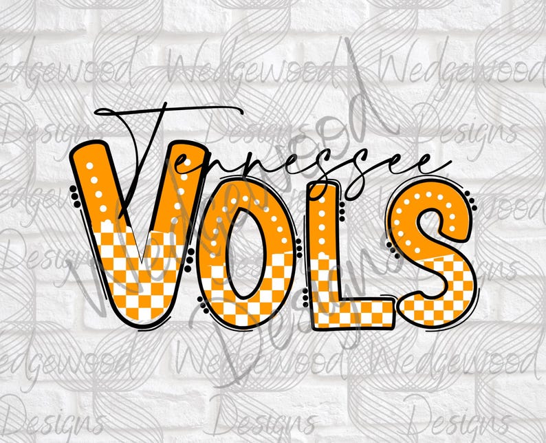 Tennessee Vols Multi Patterned PNG Instant Download Design | University ...
