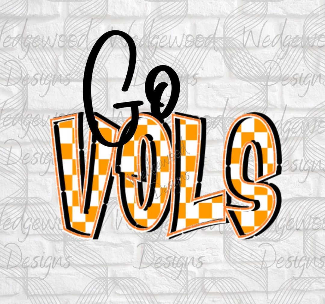 Vols Checkboard Orange PNG Downloadable Design | University of TN ...