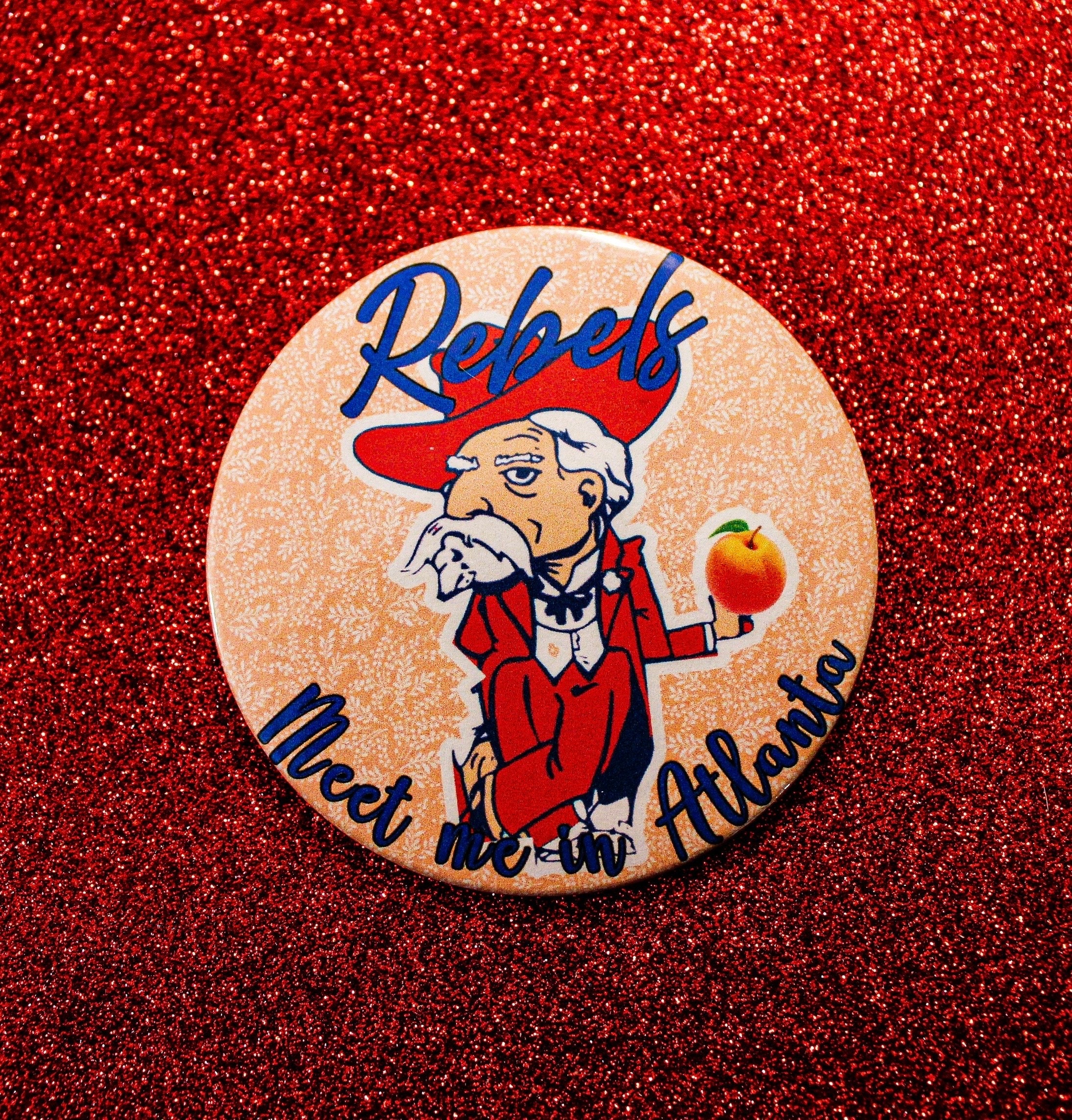 Ole Miss Rebels 2023 Peach Bowl Buttons-4 Variations Ole Miss Bowl Game ...