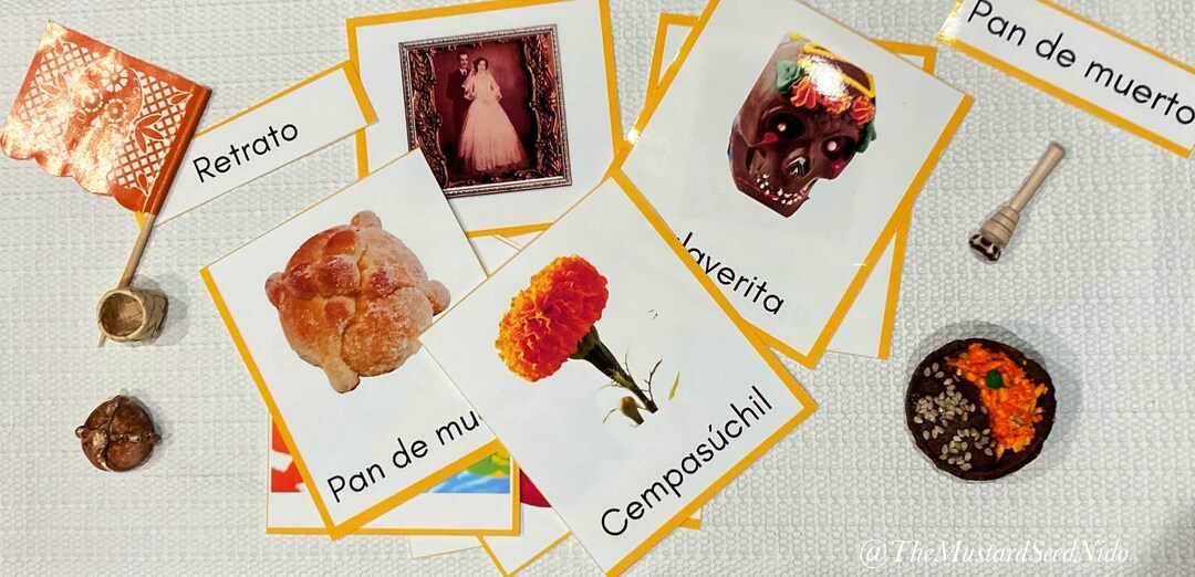 Spanish Day of the Dead 3-part Cards - Etsy
