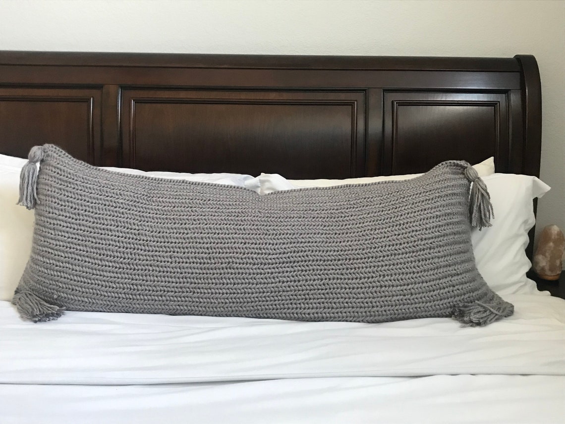Herringbone Body Pillow, Crochet Pattern Home Bedroom Decor, Pregnancy ...