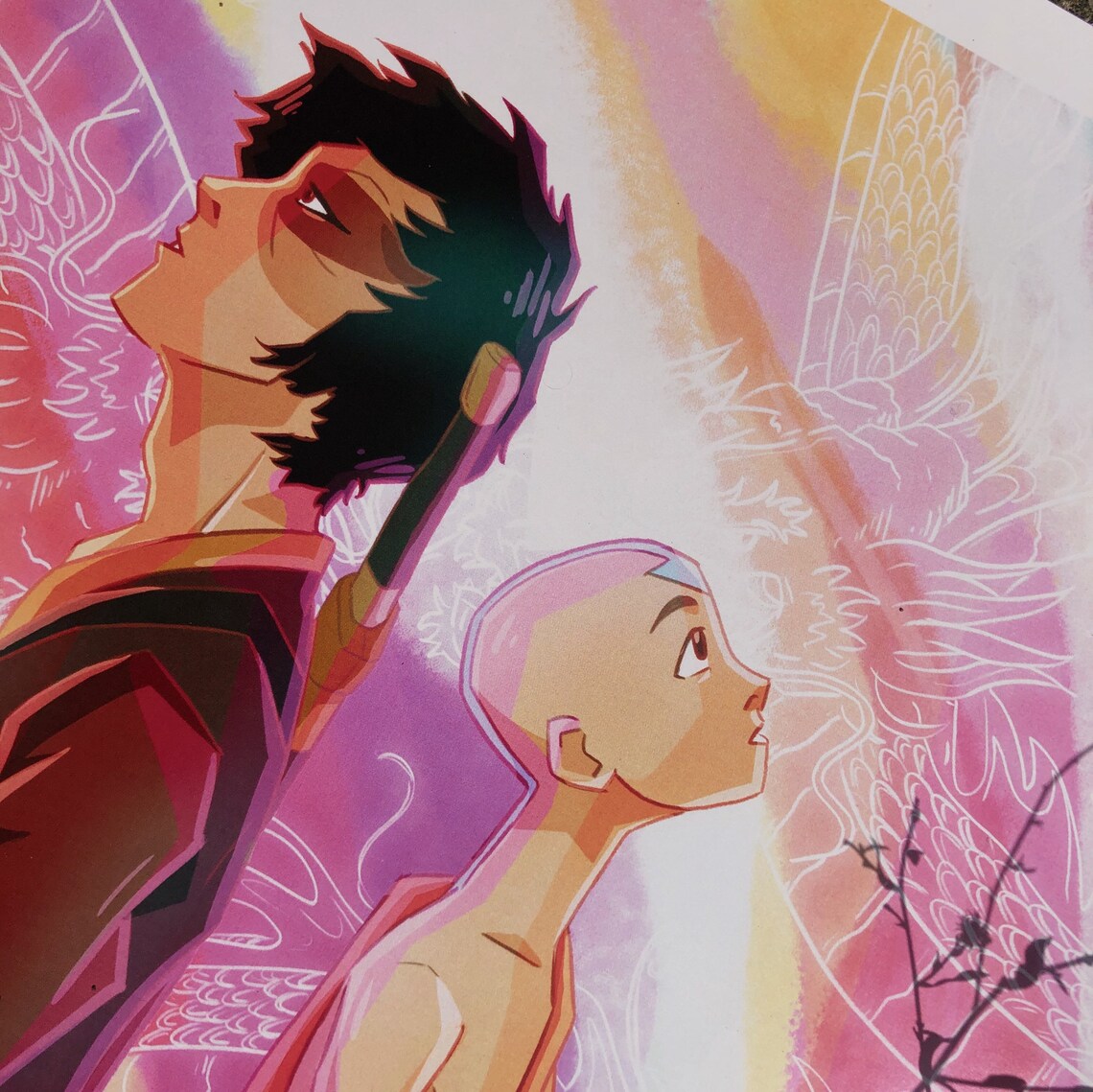 Avatar the Last Airbender Zuko and Aang Dragon Dance ATLA | Etsy