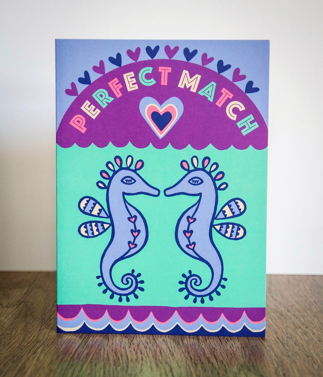 Seahorse Wedding Card, Seahorse Engagement Card, Seahorse Card ...