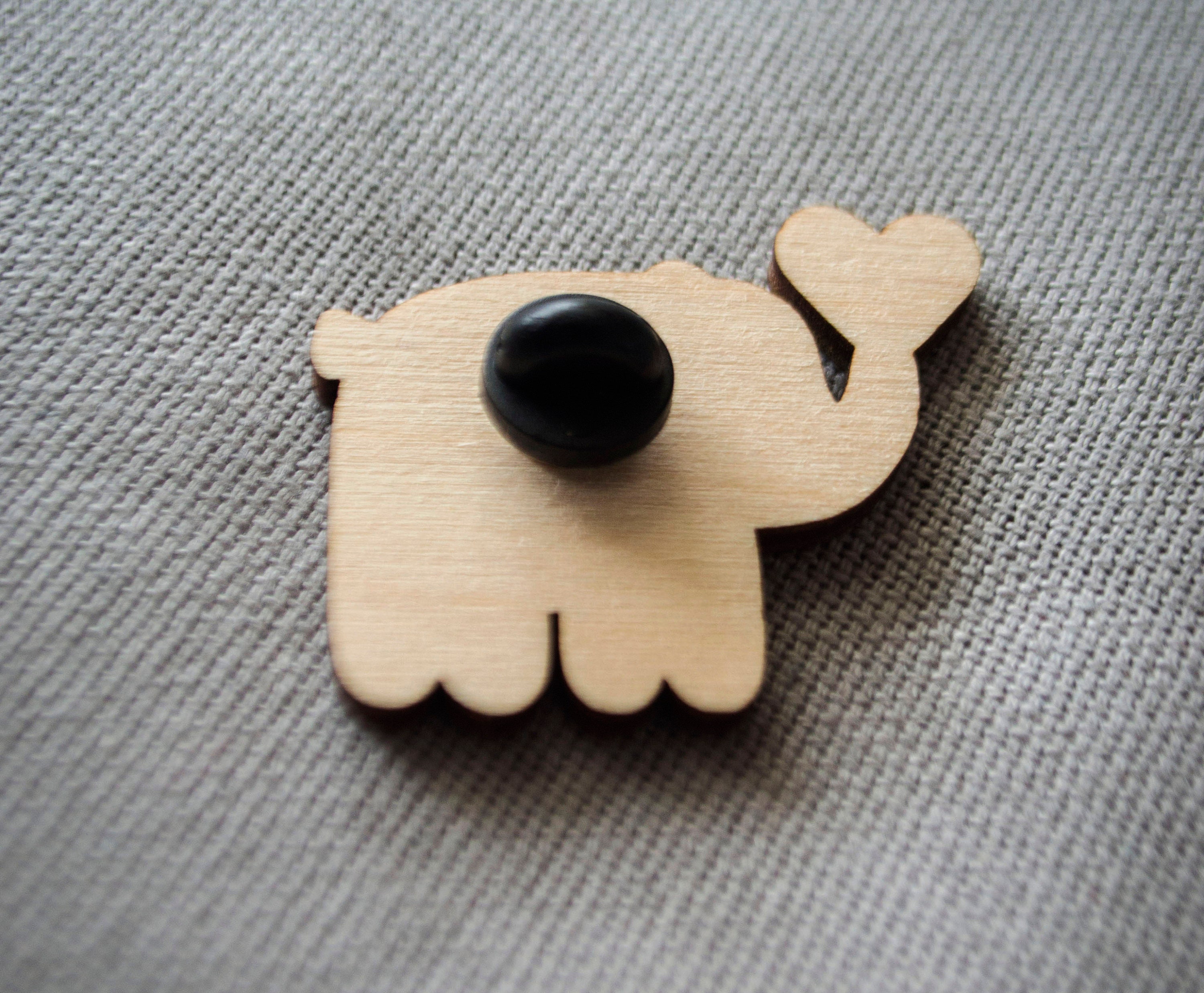 Elephant Pin Brooch Elephant Pin Wooden Pin - Etsy.de