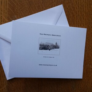 Edinburgh Winter Greeting Card 'winter on Calton - Etsy