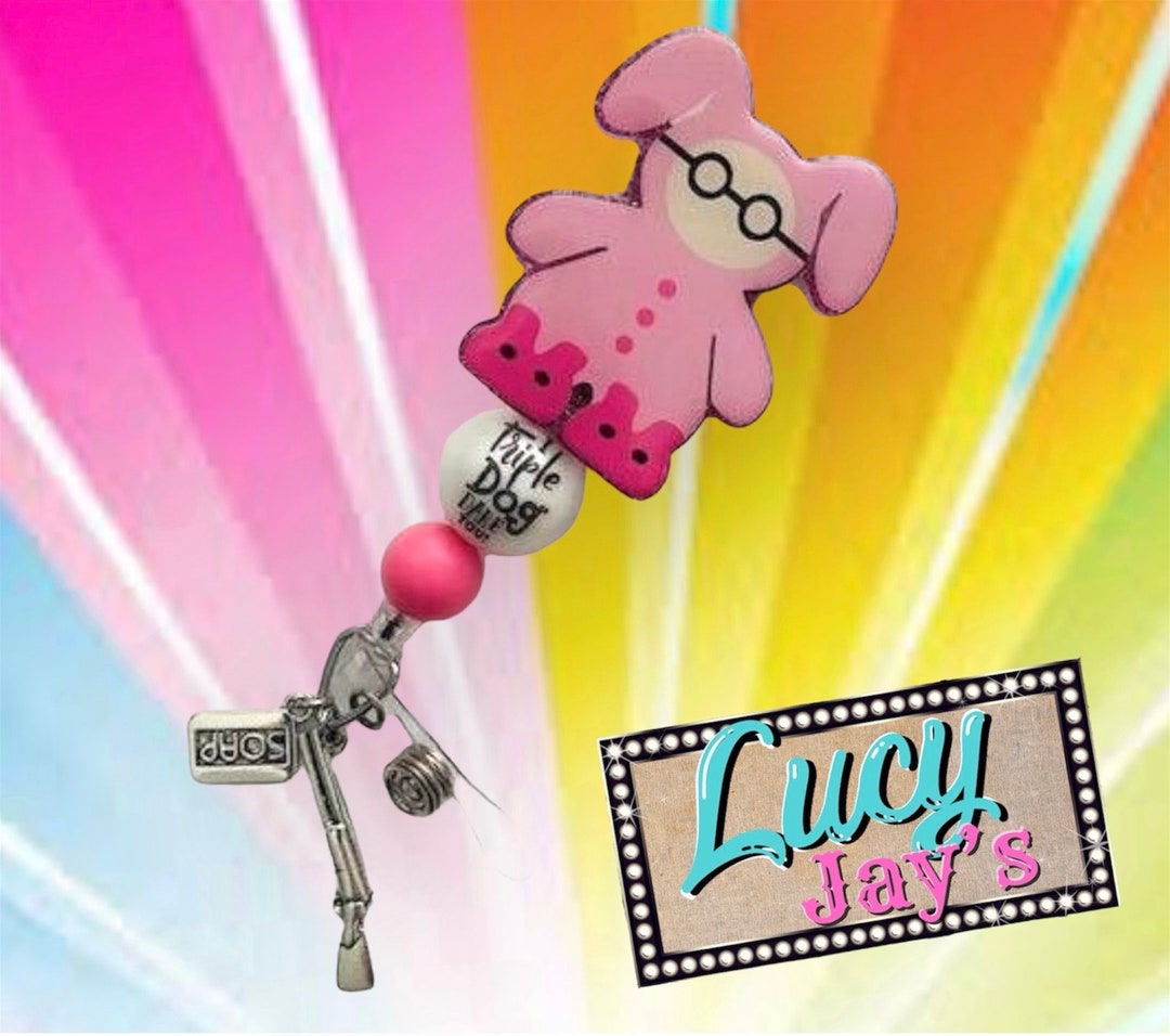 A Christmas Story Bunny Suit Ralphie Badge Reel ID Holder - Etsy