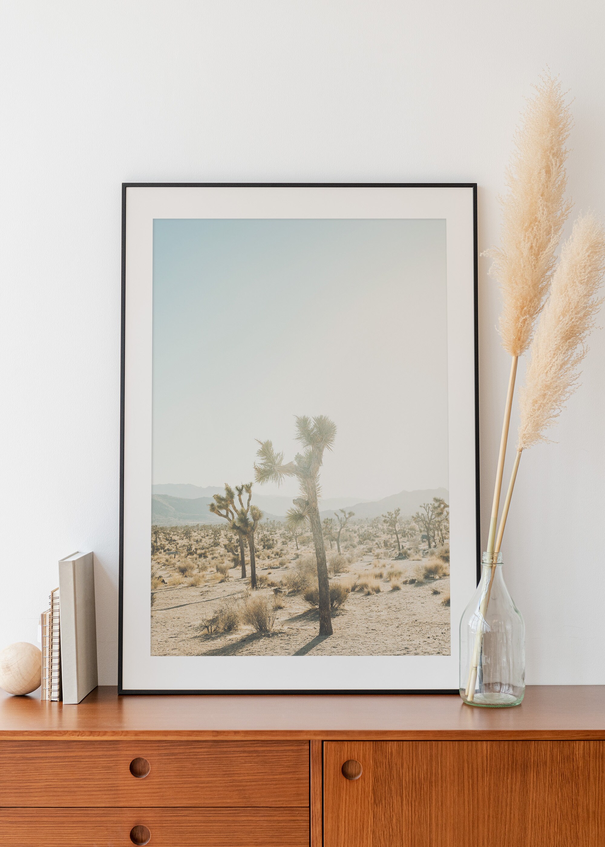 Joshua Trees in Desert Boho Wall Art Joshua Tree Sunset - Etsy