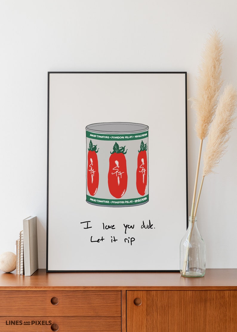The Bear I Love You Dude. Let It Rip the Bear TV Show Wall - Etsy Australia