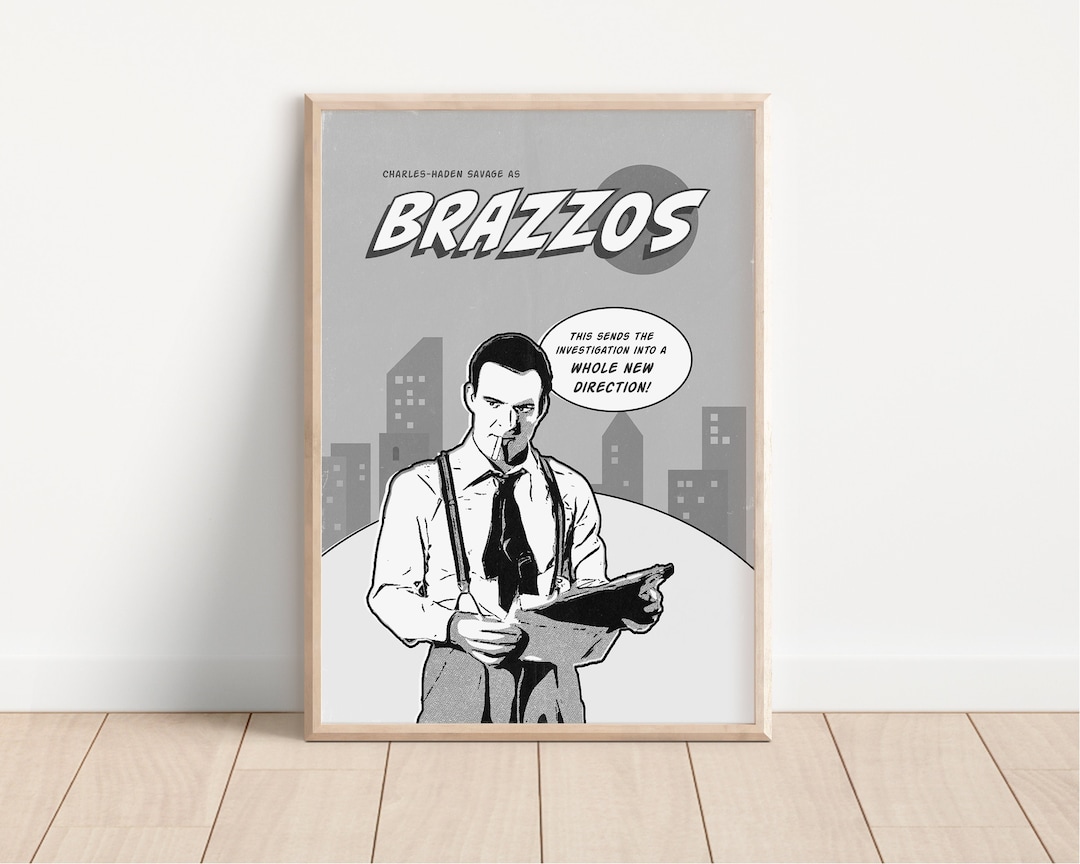 Only Murders in the Building Poster Detective BRAZZOS Poster Steve ...