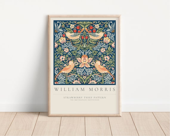 William Morris's Strawberry Thief William Morris Poster - Etsy