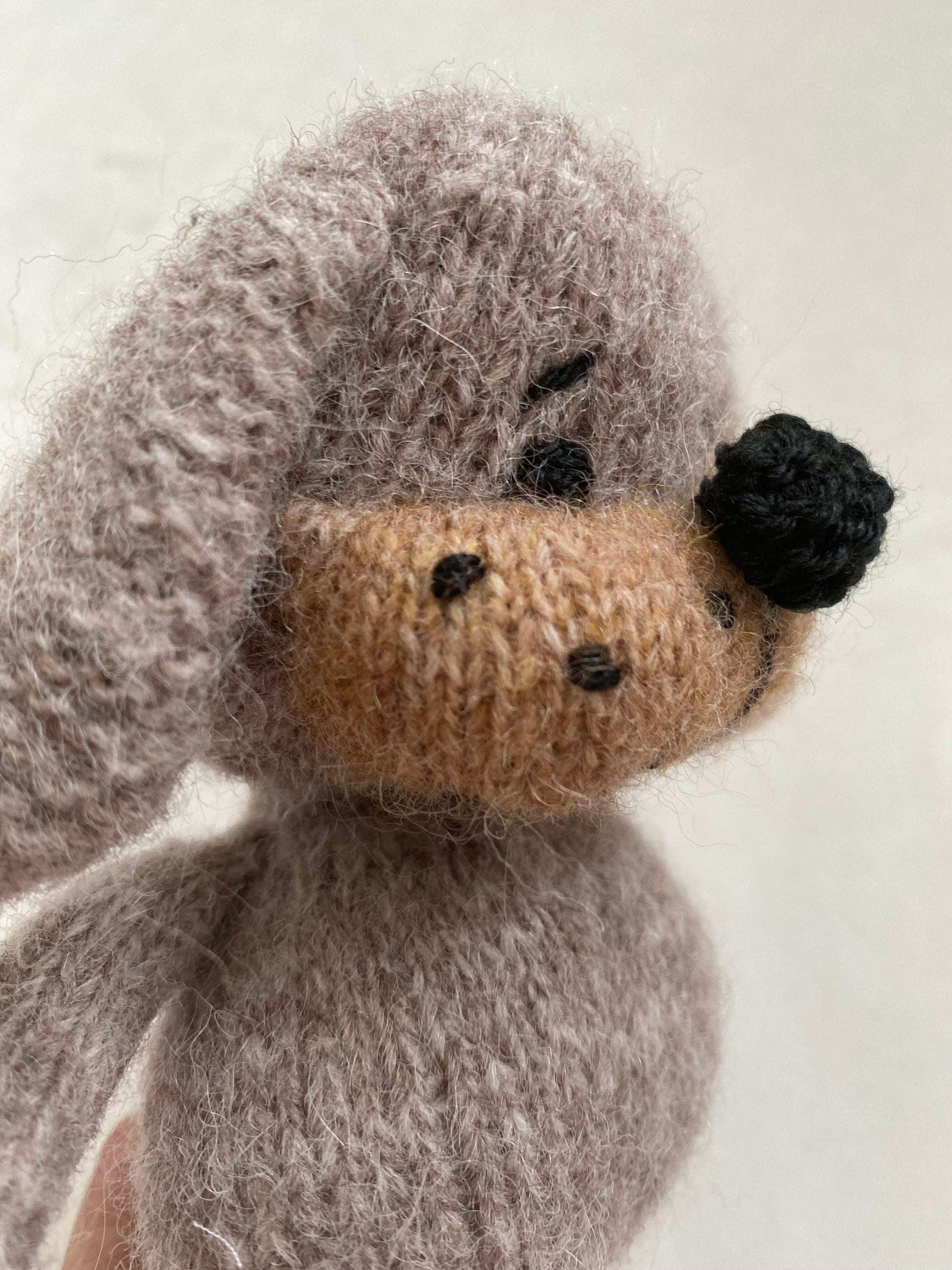 KNITTING DOG TUTORIAL. Two-needle Doll Pattern. Knitted Dog. Two-needle ...