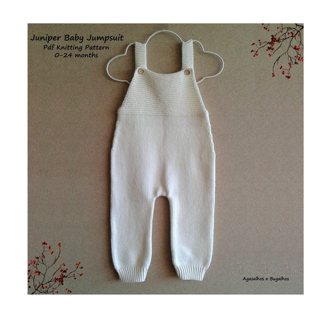Juniper Baby Jumpsuit Knitting Pattern Baby Overalls Pattern - Etsy