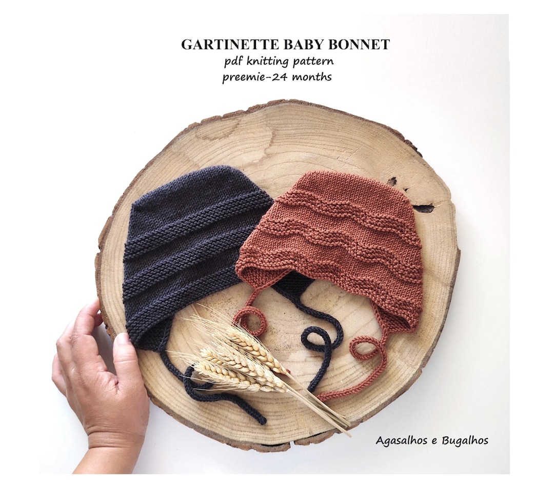 Gartinette Baby Bonnet Knitting Pattern | PDF Knitting Pattern ...