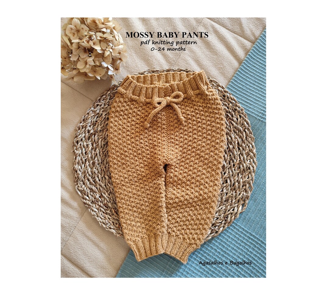 Mossy Baby Pants Knitting Pattern Baby Pants Pattern PDF Knitting ...