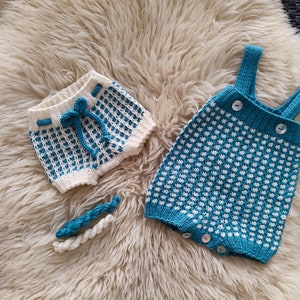 Serrana Baby Playsuit and Shorts Knitting Pattern | Baby Romper | PDF ...