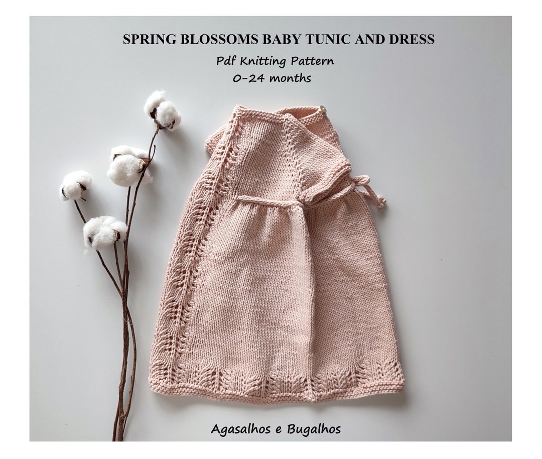 Spring Blossoms Baby Dress and Tunic Knitting Pattern | PDF Knitting ...