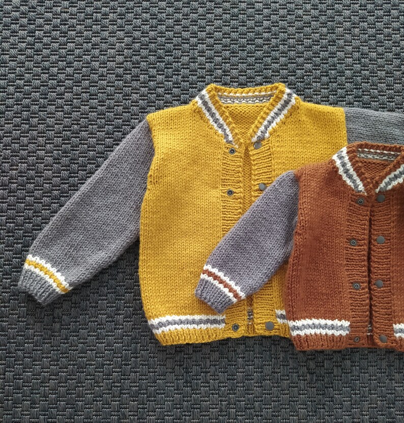 PDF Knitting Pattern Back to School Kids Jacket Knitting - Etsy
