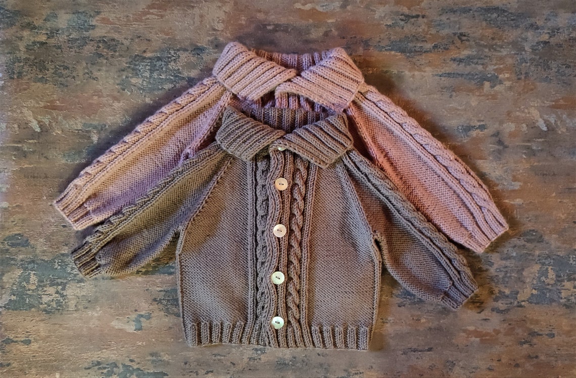 Pdf Knitting Pattern the Piece of Cake Baby Cardigan and - Etsy