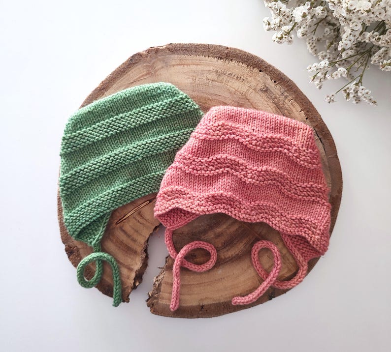 Gartinette Baby Bonnet Knitting Pattern | PDF Knitting Pattern ...