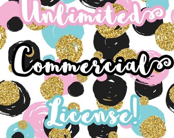 Unlimited Use Commercial License for a One Set. - Etsy
