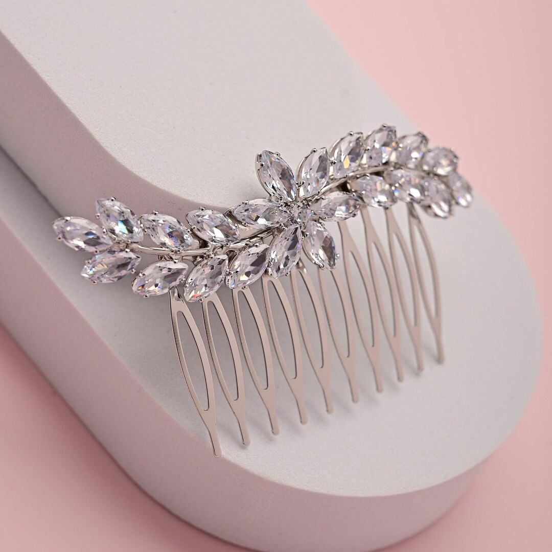 Crystal Bridal Comb: Rhinestone Wedding Hair Accessory - Etsy