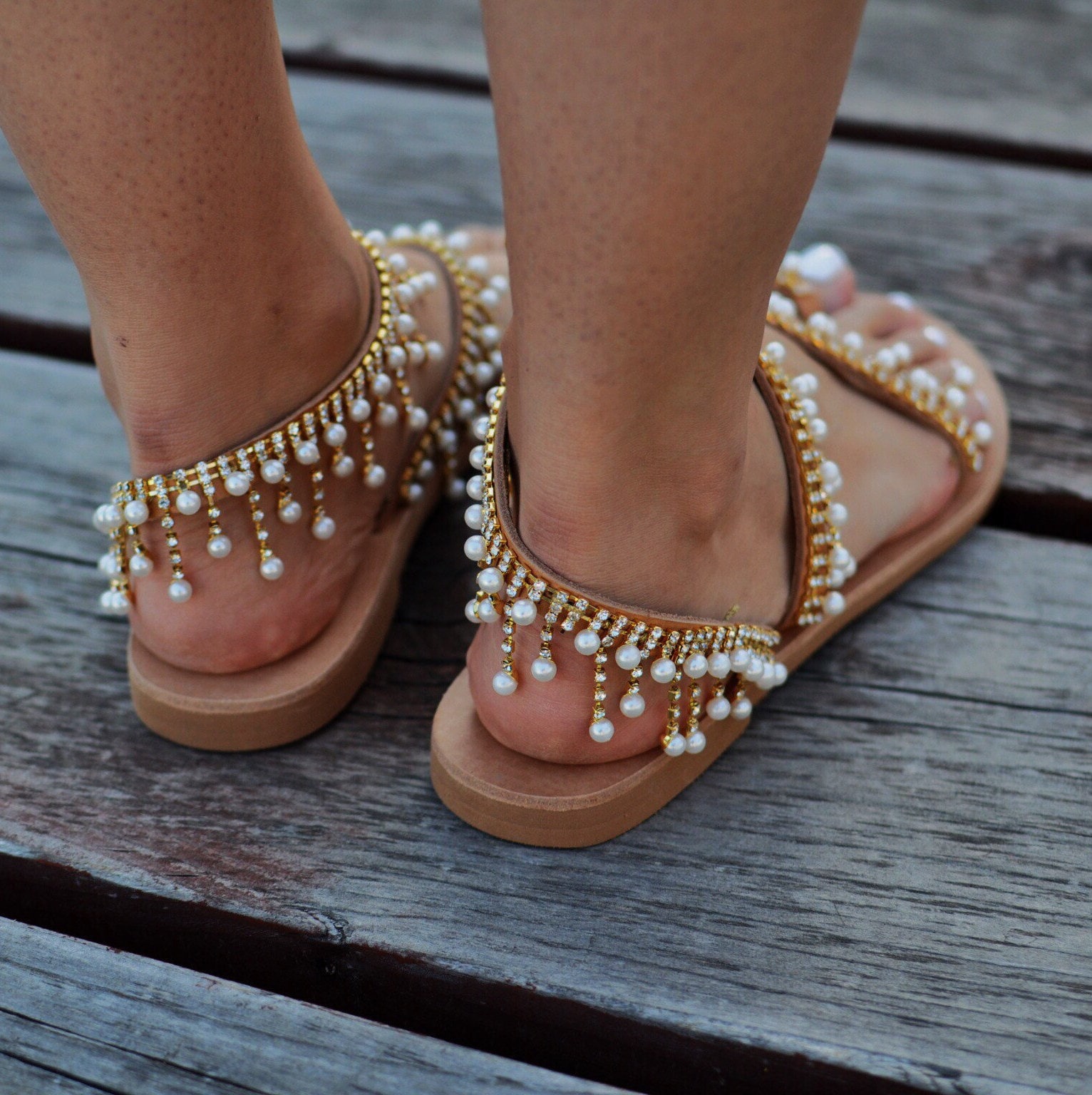 Sandales de mariage chaussures de mariage sandales grecques | Etsy