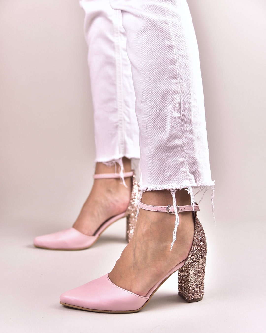 Wedding Pumps, Womens Leather Shoes, Wedding Shoes Pink, Bridal Shoes ...