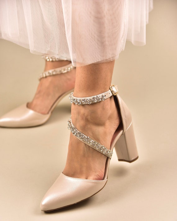 Wedding Shoes Ivory Wedding Shoes for Bride Bridal Shoes | Etsy