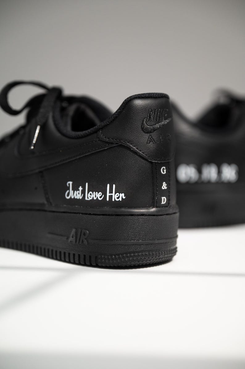 Tênis de casamento personalizados para casal, modelo Air Force 1 ...