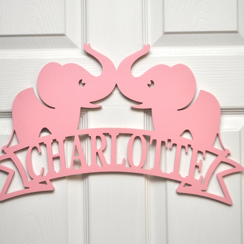 Elephant Door Hanger - Etsy